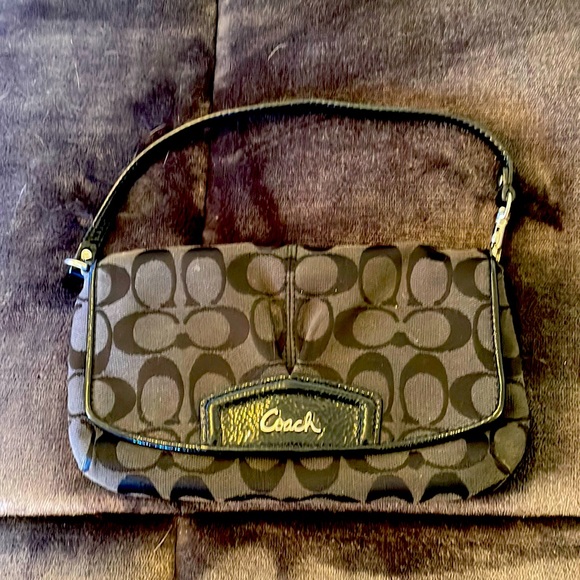 Coach | Bags | Coach Clutch With Handle And Several Pockets | Poshmark